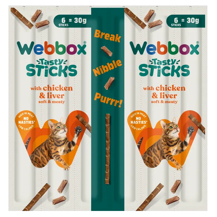Webbox Tasty Sticks 7pk Chicken & Liver | 5012144934221 | Intamarque ...