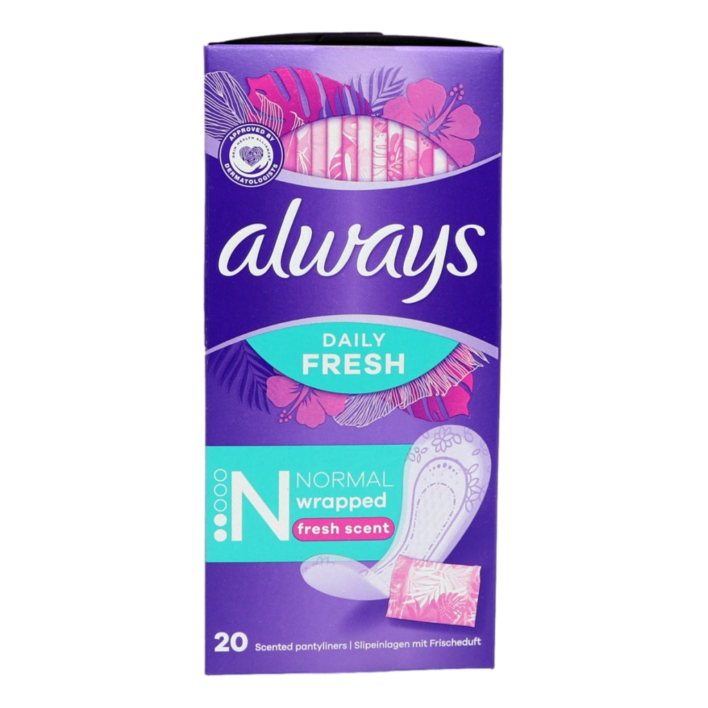 Always Dailies Single Panty Liners Fresh Scent 20s Normal ...