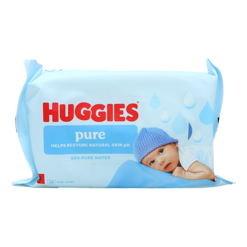 Huggies Baby Wipes 48s Pure | 5029053582528 | Intamarque Wholesale