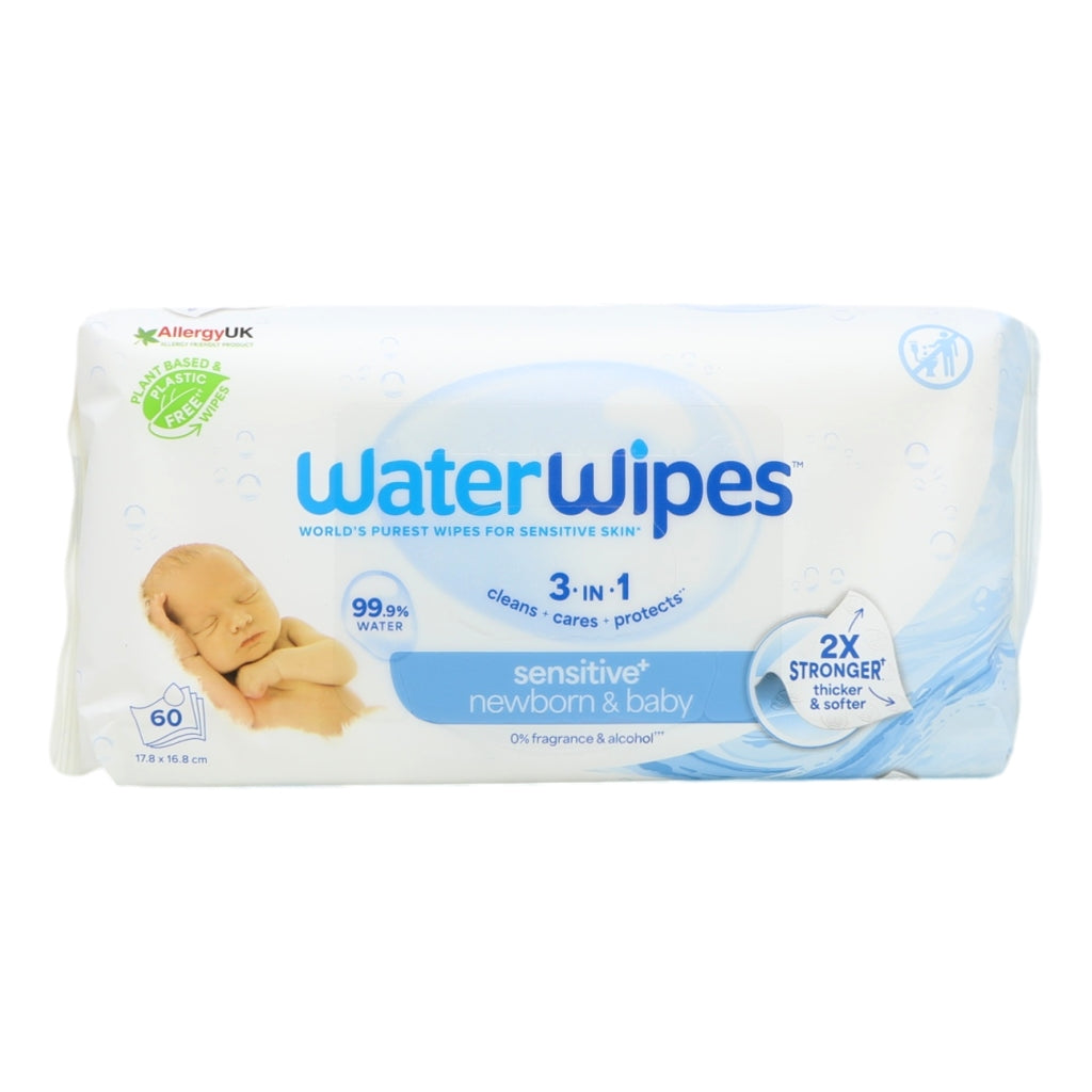 Waterwipes Bio Baby Wipes 60's Sensitive | 5099514400142 | Intamarque ...