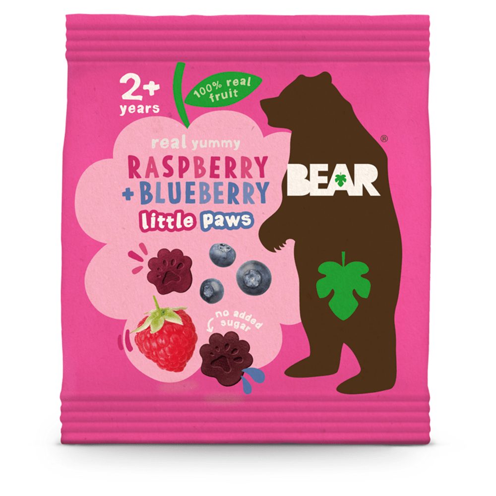 Bear Raspberry + Blueberry Little Paws 2+ Years 20g | 5060139431507 ...