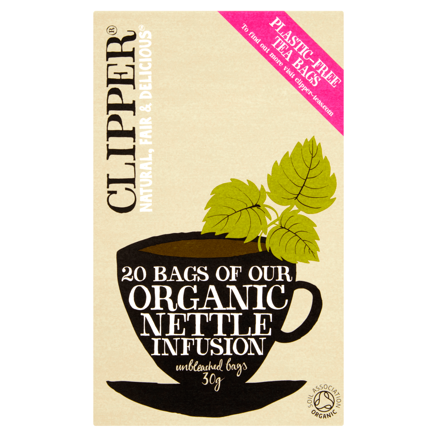 Clipper Organic Nettle Infusion 20 Unbleached Bags 30g | 5021991200106 ...
