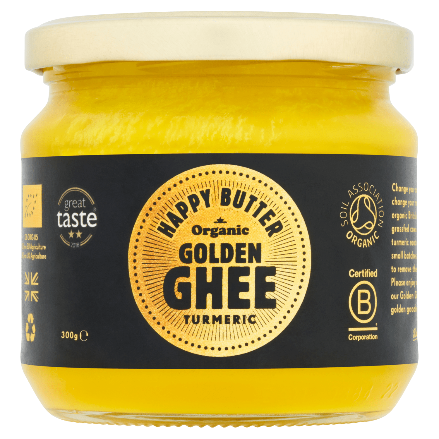 Happy Butter Organic Golden Ghee Turmeric 300g – Intamarque