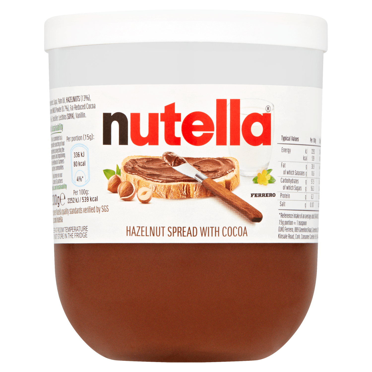 NUTELLA¬¨√Ü Hazelnut Spread with Cocoa 200g | 80135463 | UK Food ...