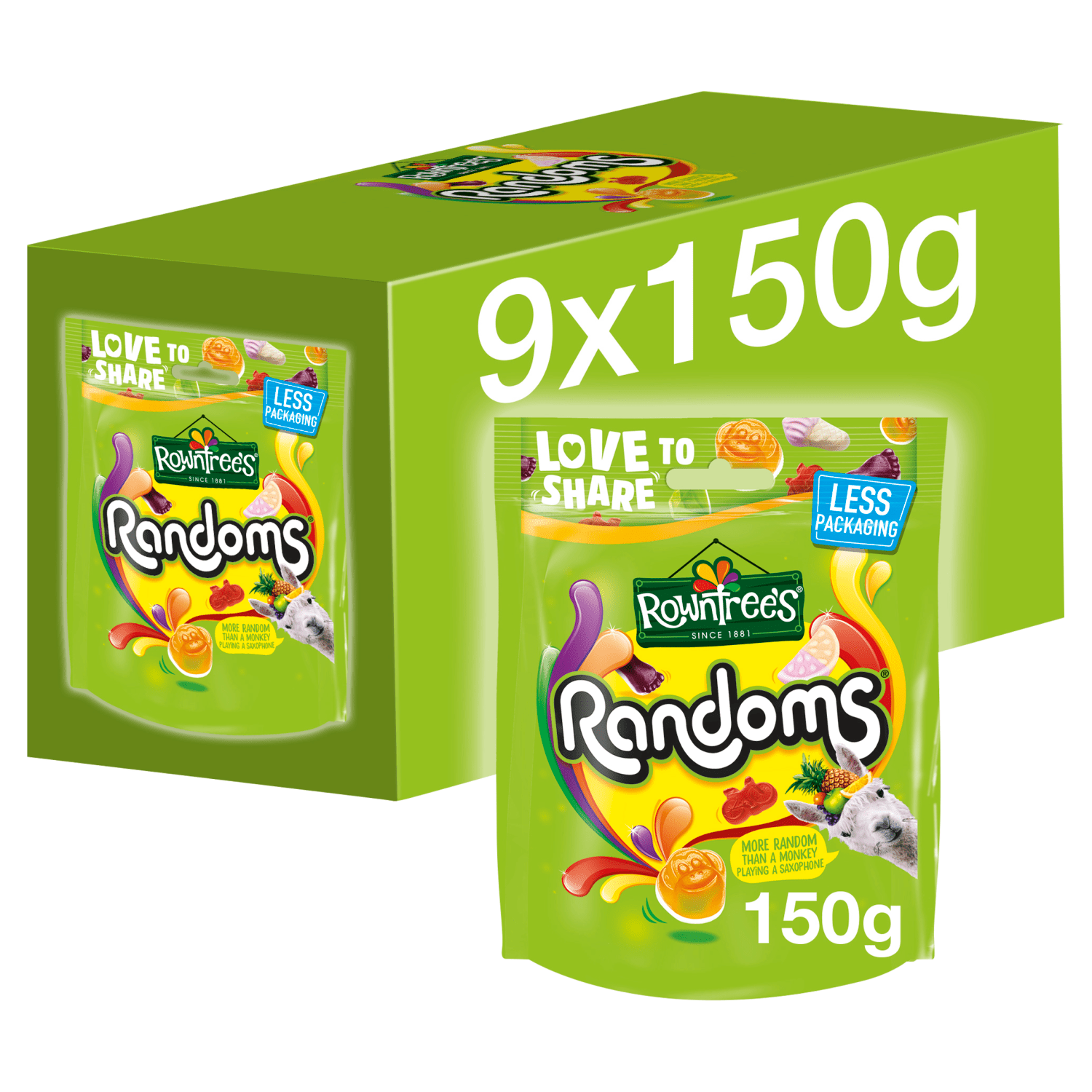 Rowntree's Randoms Sweets Sharing Bag 150g – Intamarque