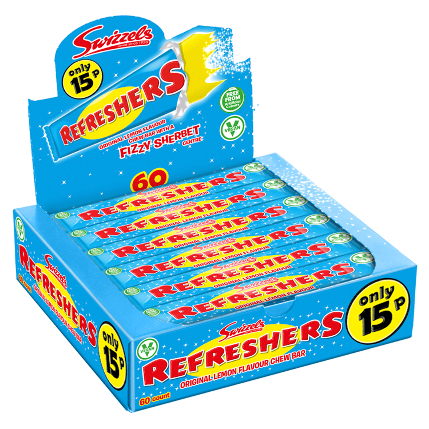 Swizzels Refreshers Original Lemon Flavour | 5010478900998 | UK Food ...