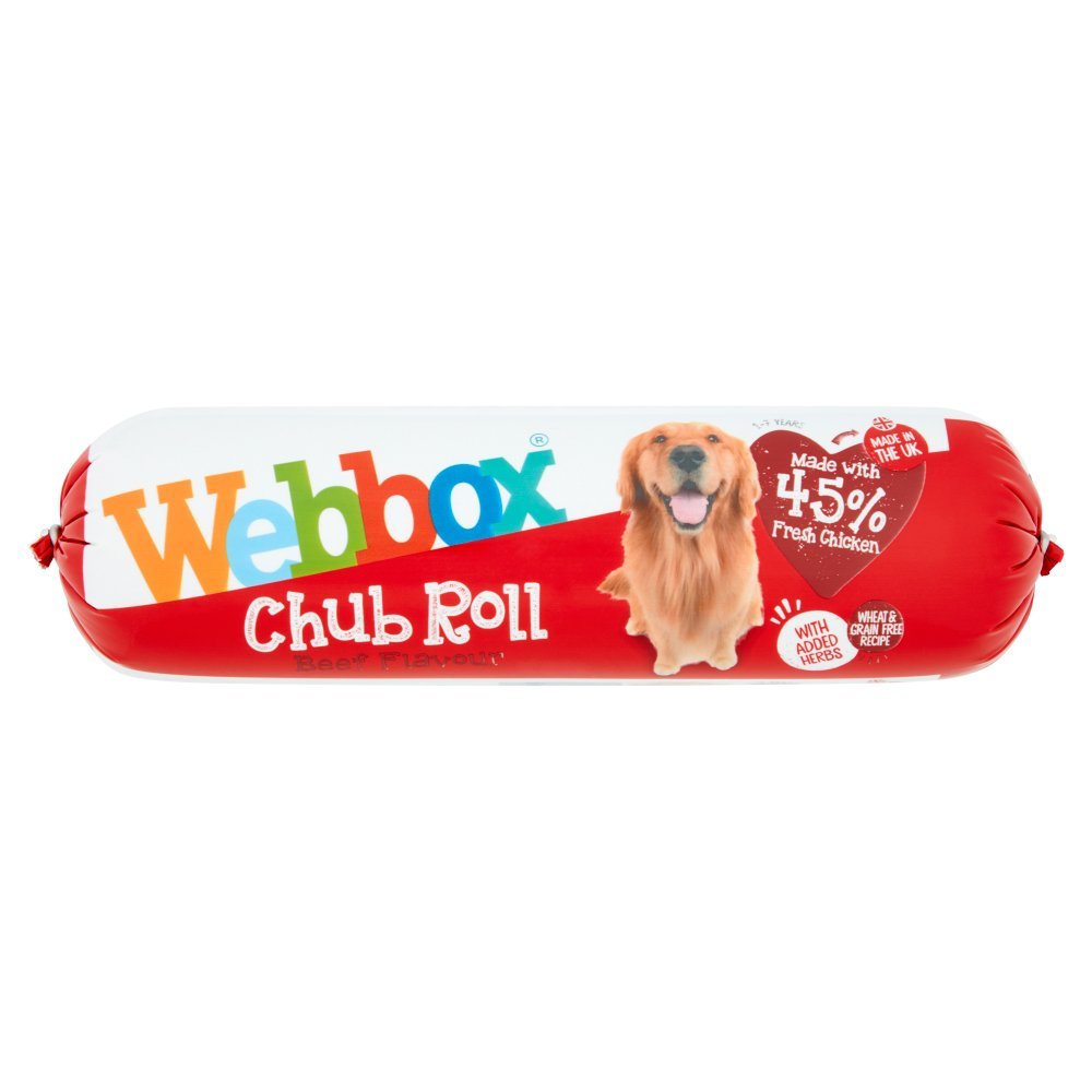 Webbox Chub Roll Beef Flavour 1-7 Years 720g | 5012144907607 | UK Food ...